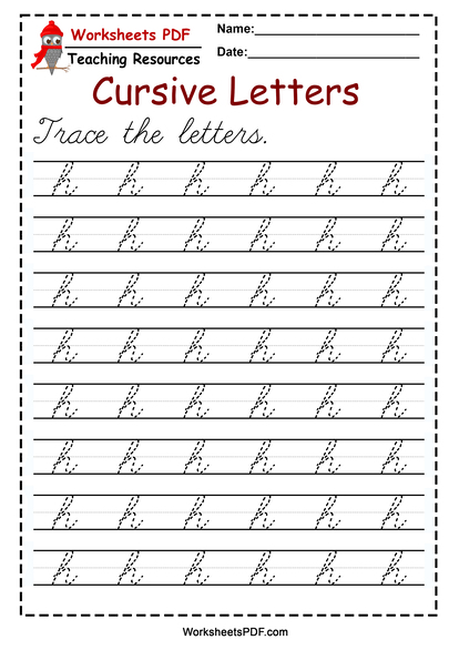 Letter H Worksheets PDF- Recognize, Trace, & Print