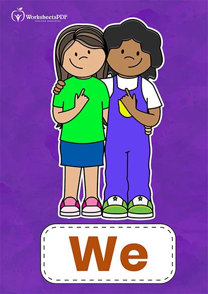 Personal Pronouns Poster Set (Free Printables) - Worksheets PDF