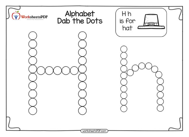Printable Alphabet Do a Dot Marker Worksheets