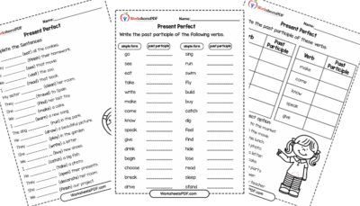 Present Perfect Worksheets PDF【 Grammar and Exercises