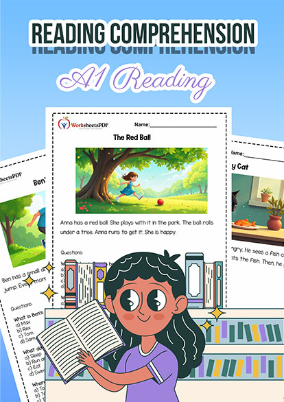 A1 Reading Comprehension FREE worksheets